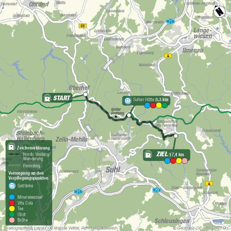 Wanderung 17km | 52. GutsMuths-Rennsteiglauf am 17. Mai 2025